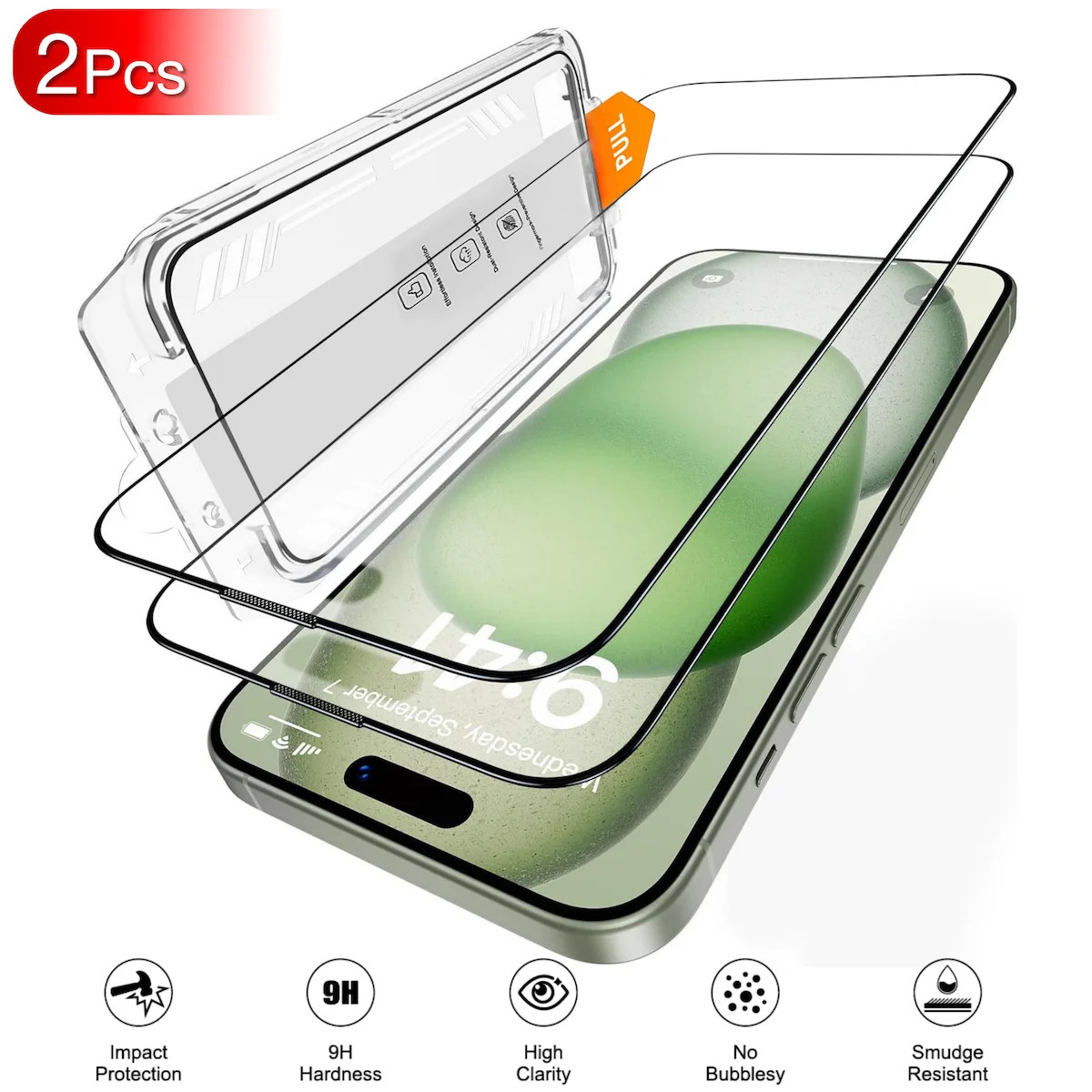 2Pcs For Apple iPhone 16e 16 Pro Max 15 Plus 14 13 12 11 X Xs XR 5G ...