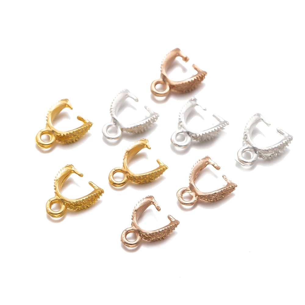 100pcs-Copper-Pinch-Bails-Connectors-Bail-Clip-Pendant-For-DIY-Earring ...