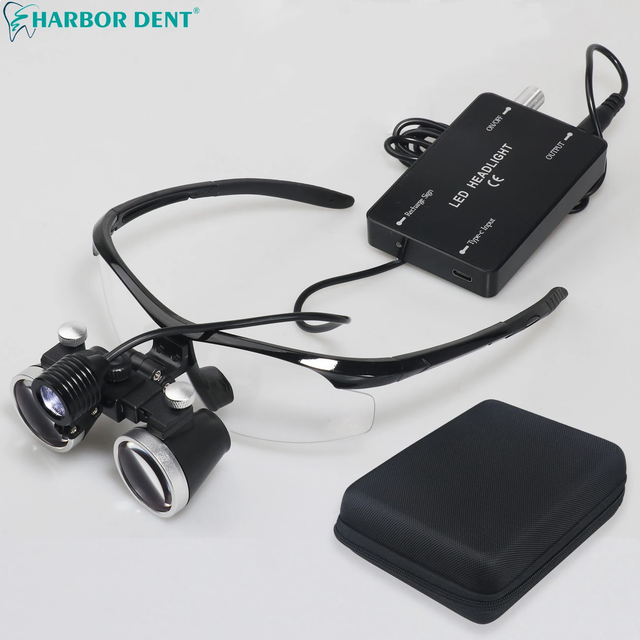 Dental Binocular Magnifier 2.5X 3.5X 320-420mm Surgical Magnifying ...