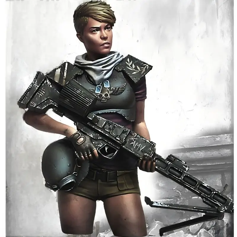 70MM VALKYRIE Female Chest, WWII Military History Resin Model ...