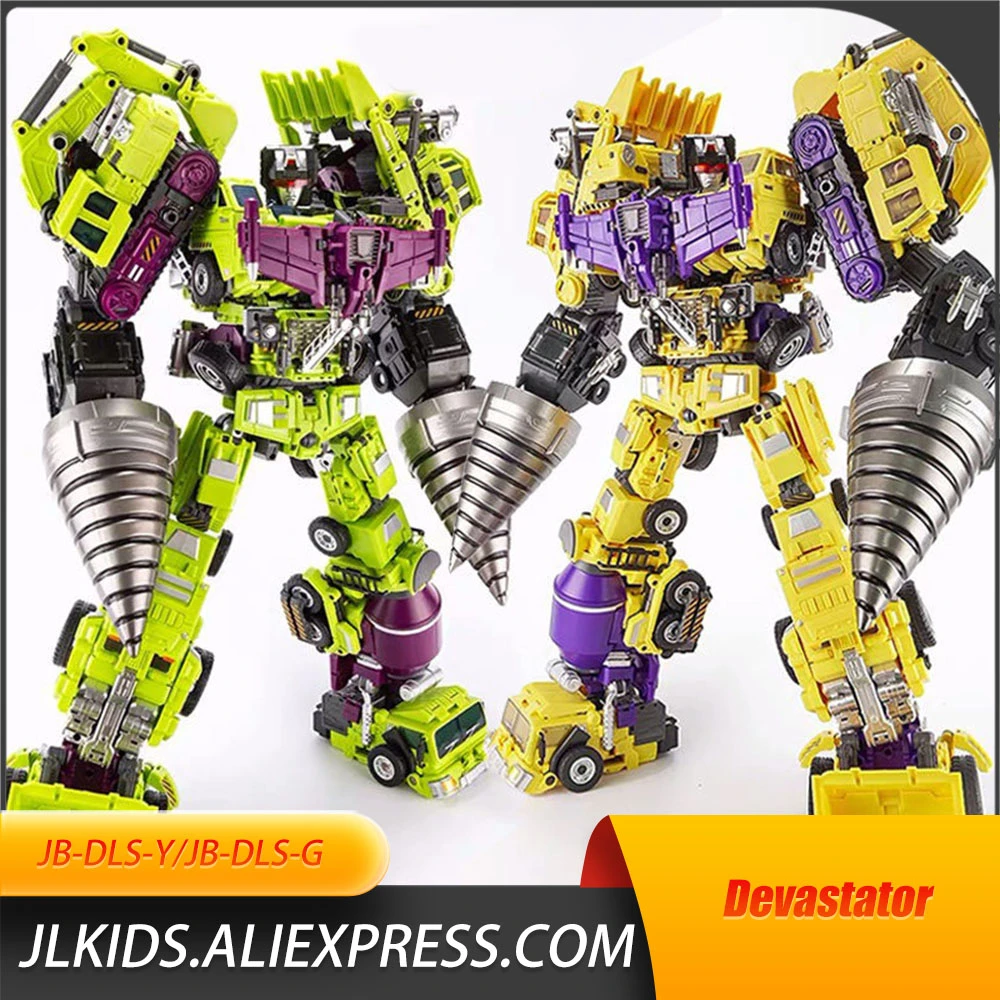 JinBao Transformation Devastator Yellow GT Oversize 6IN1 Bonecrusher ...