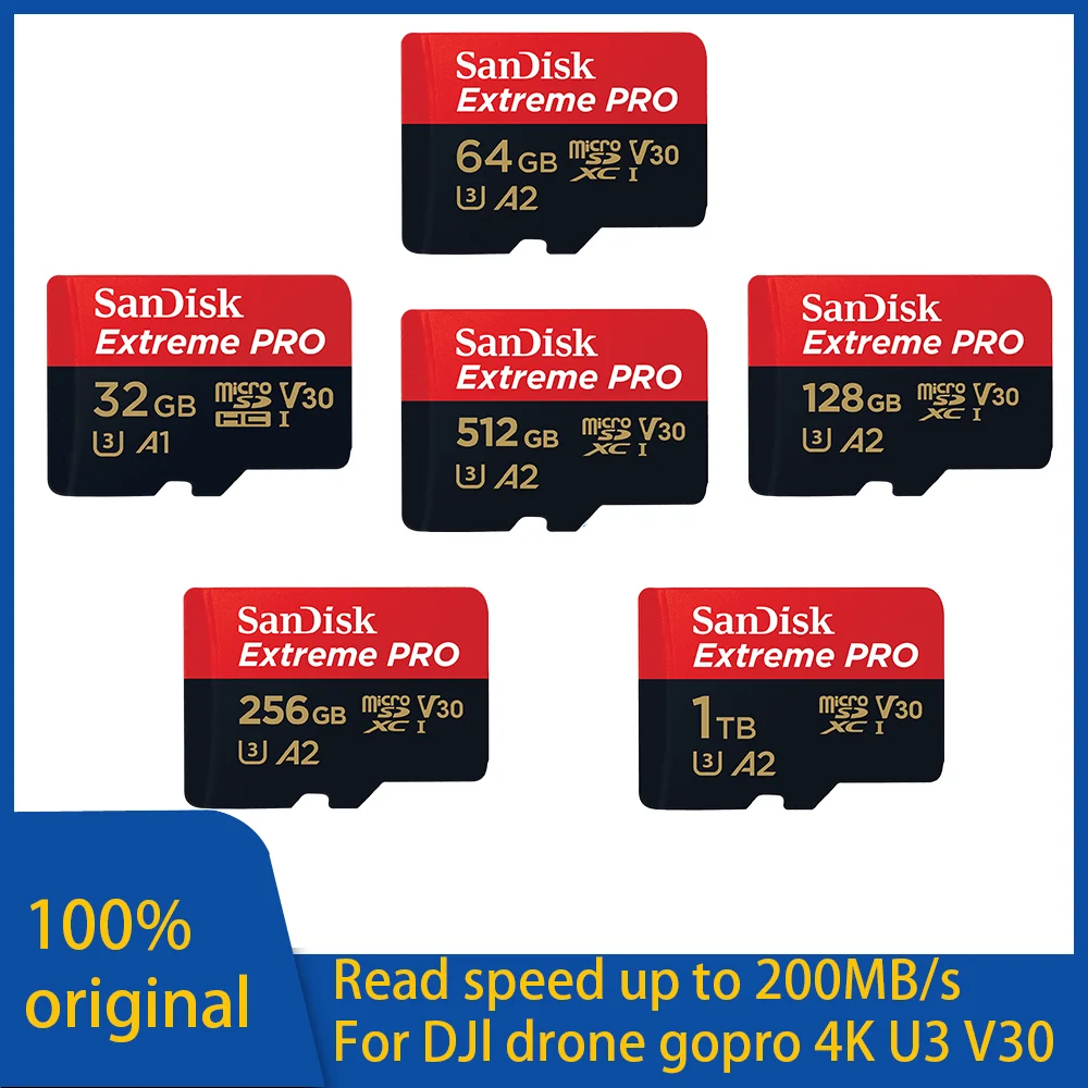 SanDisk-Extreme-Pro-Card-256GB-Micro-SD-Card-SDXC-UHS-I-128GB-512GB-1T ...