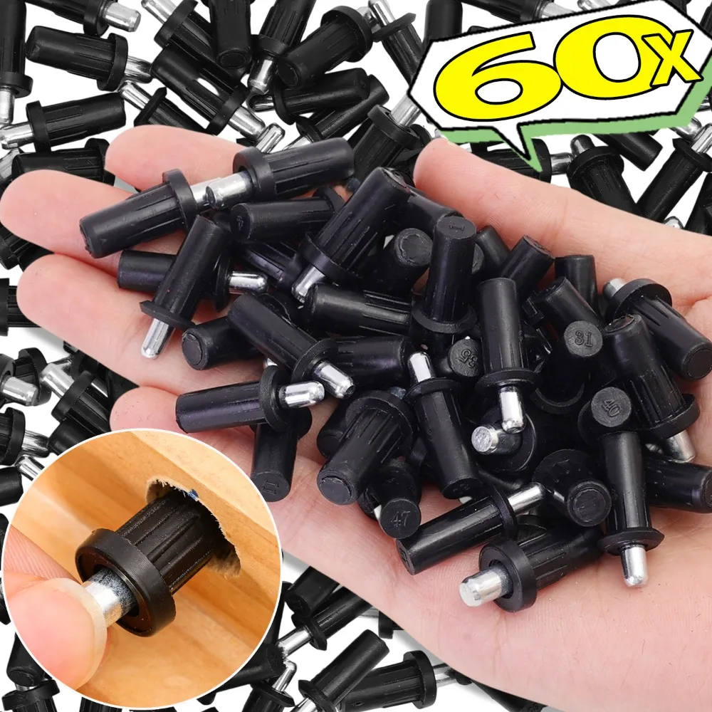 60/20PCS Cabinet Door Repair Pins Kit Retractable Spring Pins for Door ...