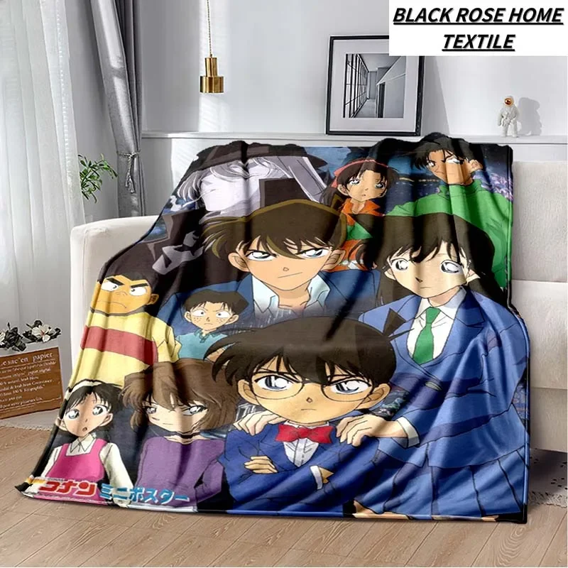 Fashion-Art-Print-Detective-Conan-Comic-Blanket-Outdoor-Car-Travel ...