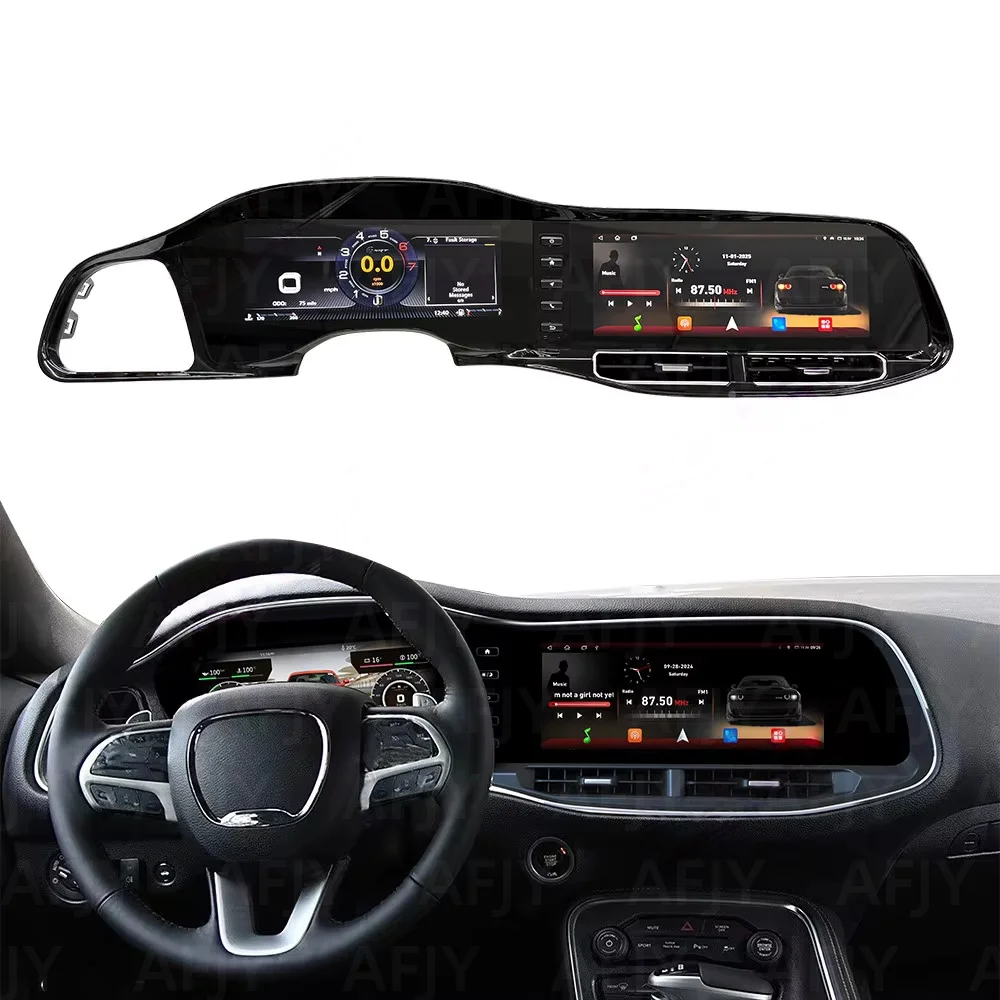 A 12.3 Inch Android Screen Car Radio For Dodge Challenger SRT Hellcat ...