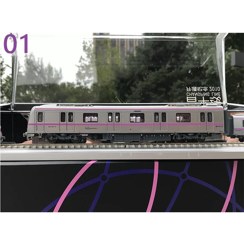 Diecast HO Scale 1/87 Beijing Subway Train Model Changping Line with ...