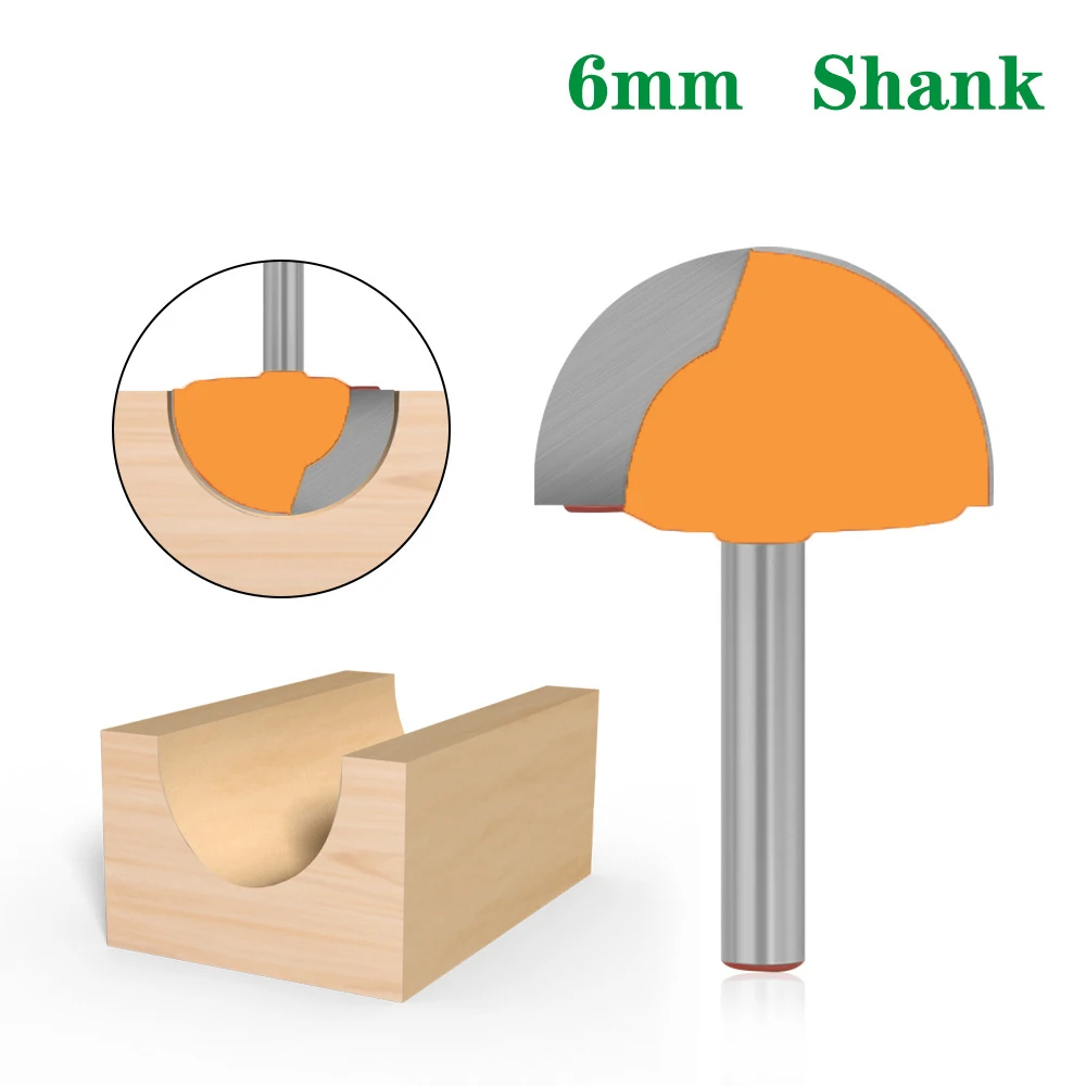 1PC-6MM-Shank-Milling-Cutter-Wood-Carving-Ball-Nose-Router-Bit-Set-End ...