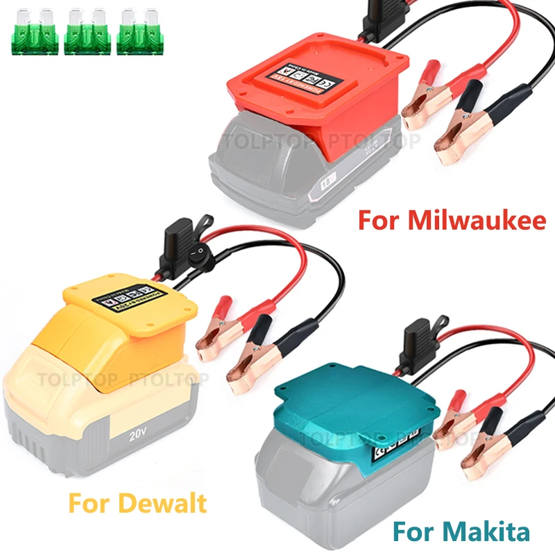 HOT Car Jump Starter Car Booster for Makita/Milwaukee/Dewalt 18V 20V Li ...