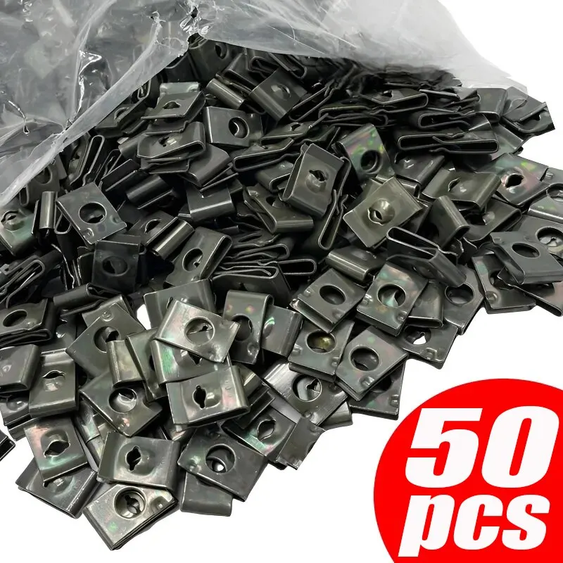 50-20-10Pcs-Car-Motorcycle-Scooter-Moped-Cover-Metal-Retainer-U-Type ...