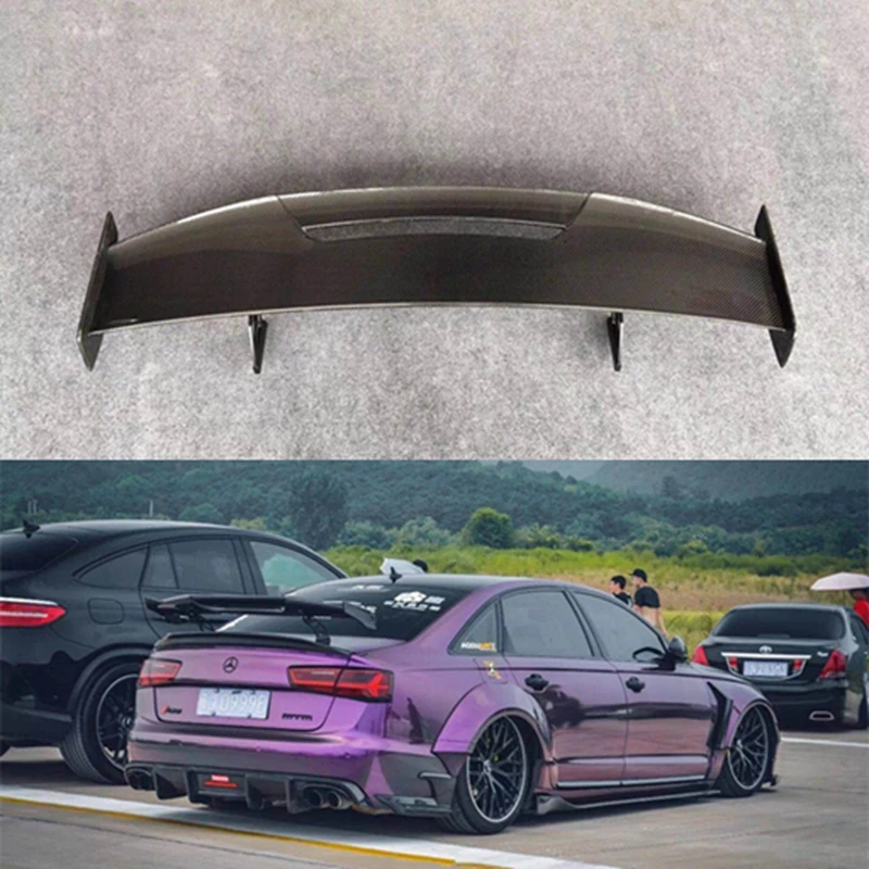 Carbon Fiber Universal Style Rear Trunk Wing Spoiler For Audi A3 S3 A4 Carbon Fiber Universal Style Rear Trunk Wing Spoiler For Audi A3 S3 A4