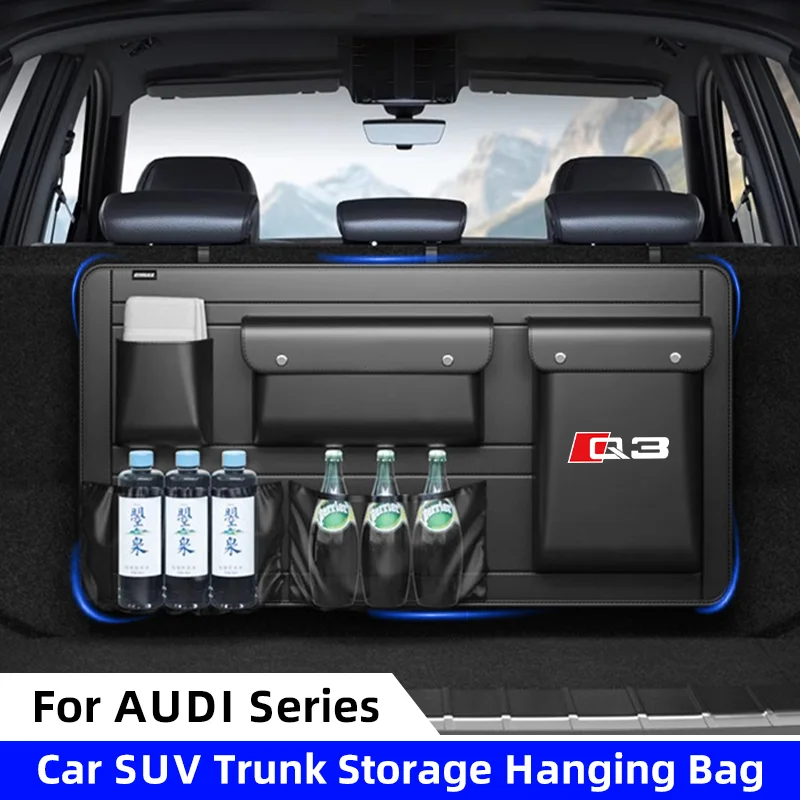 Car Trunk Organizer Storage Bag For Audi Q3 Q7 Q8 SUV/MPV Car Backseat ...