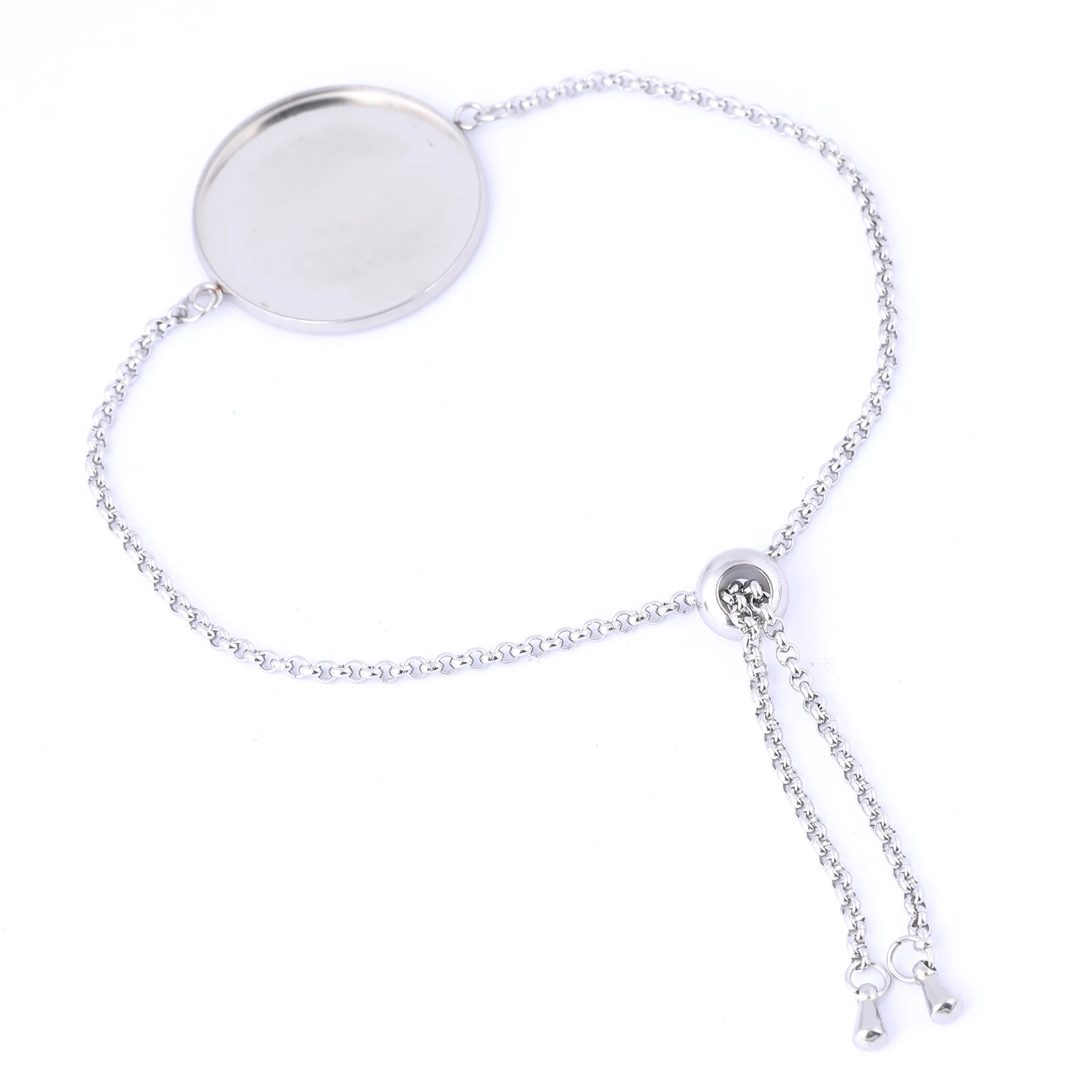 5pcs-stainless-steel-slide-bead-chain-bracelet-setting-blanks-20mm-25mm ...