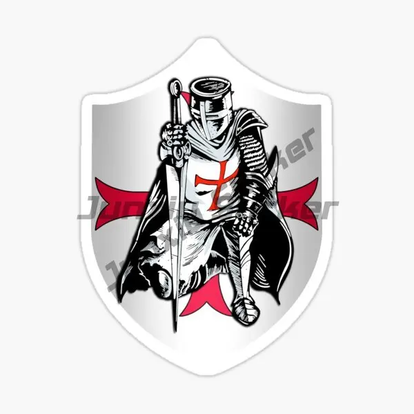 Knight Stickers Deus Vult Templar Crusader Sigil Vinyl Sticker - 5 Inch ...