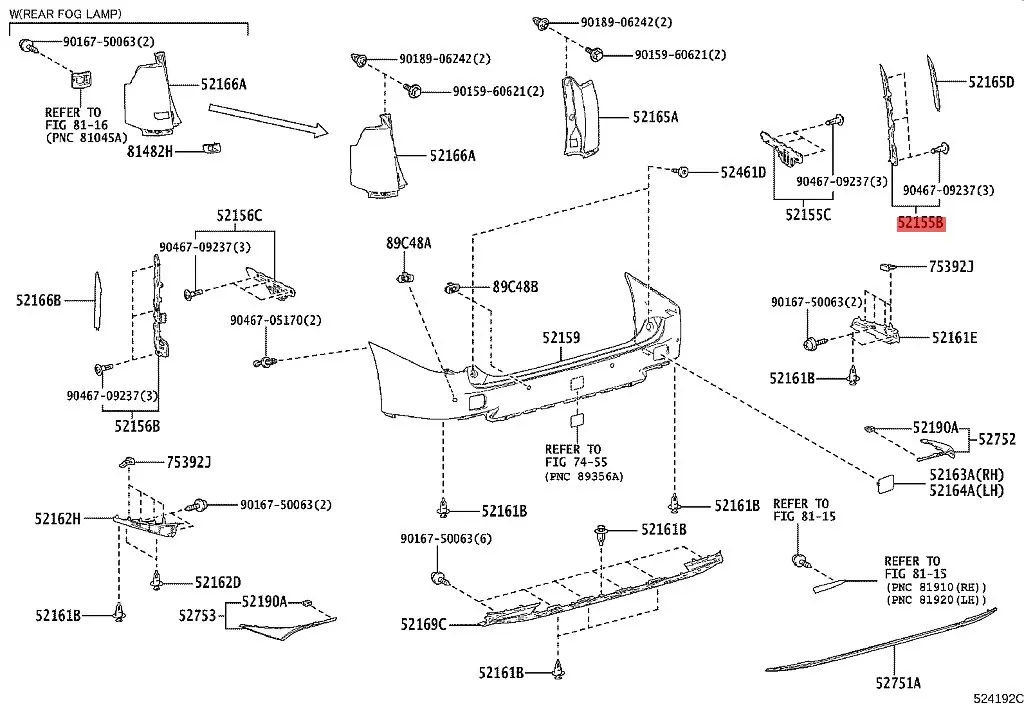 OEM 57024-0R030 52448-78020 52128-33020 50820-THA-H03 57021-0E022 52102 ...