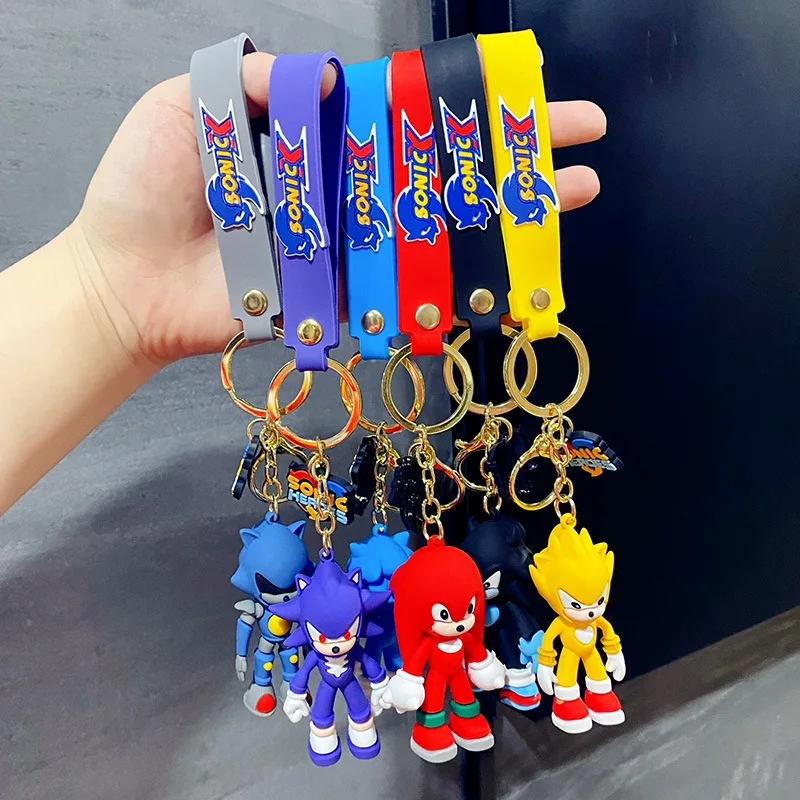 Anime Sonic Keychain Trend Cartoon Women Bag Pendant Men Car ...
