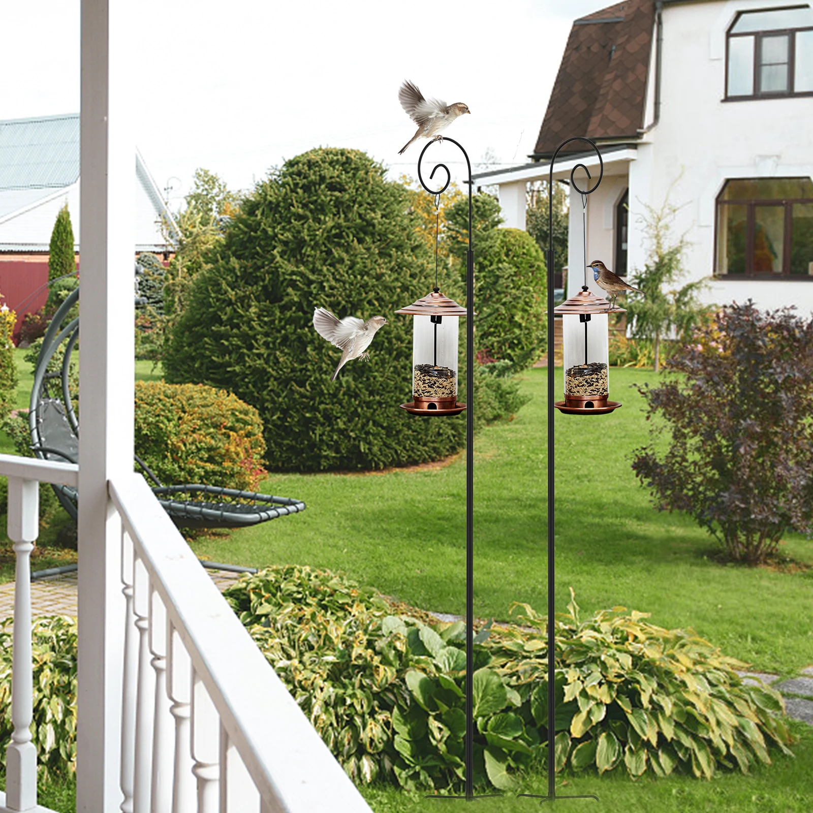 2PCS-Tall-Shepherd-Crook-Hooks-Metal-Border-Hook-3-Section-Stitching ...