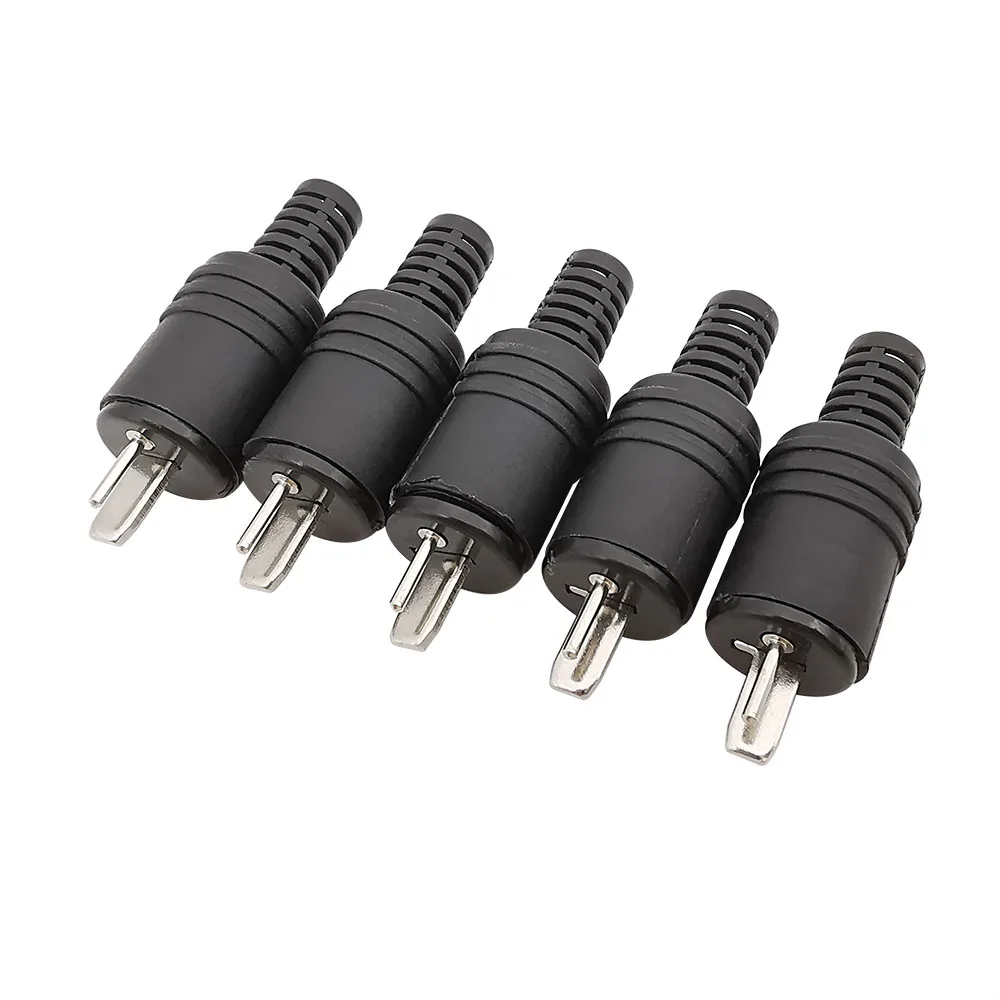 5Pcs DIN Plug 2 Pin Speaker HiFi Connector Screw Terminals Power Signal ...