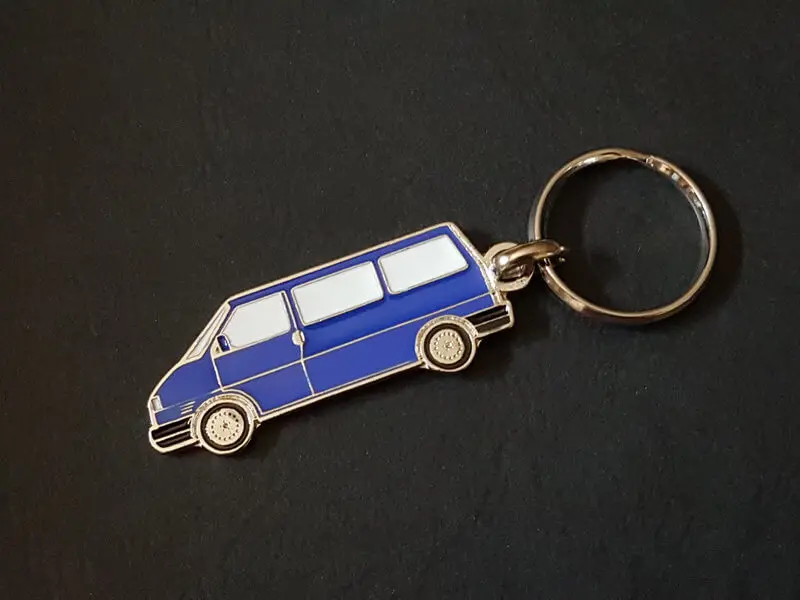 Keychain Transporter T4, EuroVan Caravelle Kombi (blue) profile key ring