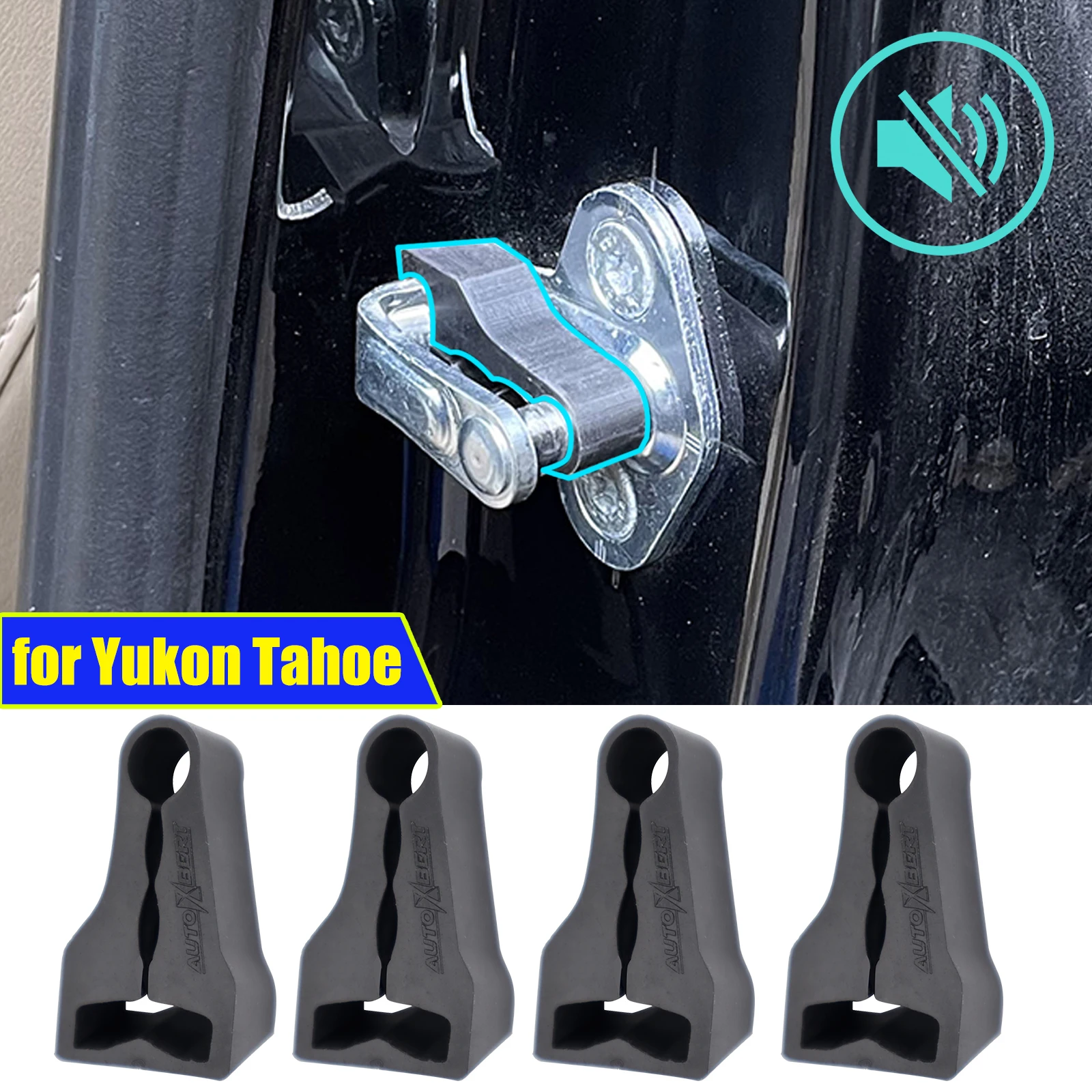 Car Door Lock Sound Deadener Damper Buffer For GMC Yukon For Chevrolet ...