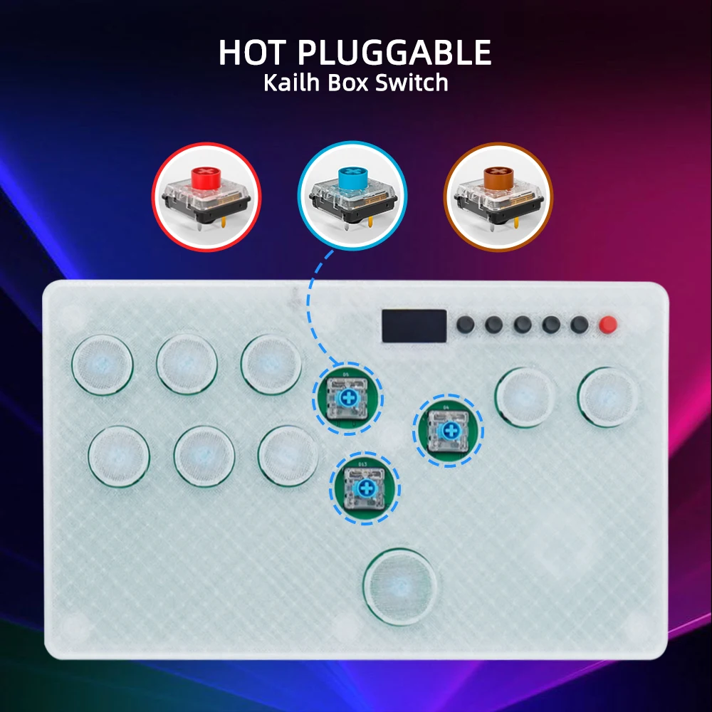 FightingBox-Mini-FlatBox-Hitbox-buttons-left-handed-Layout-Arcade ...