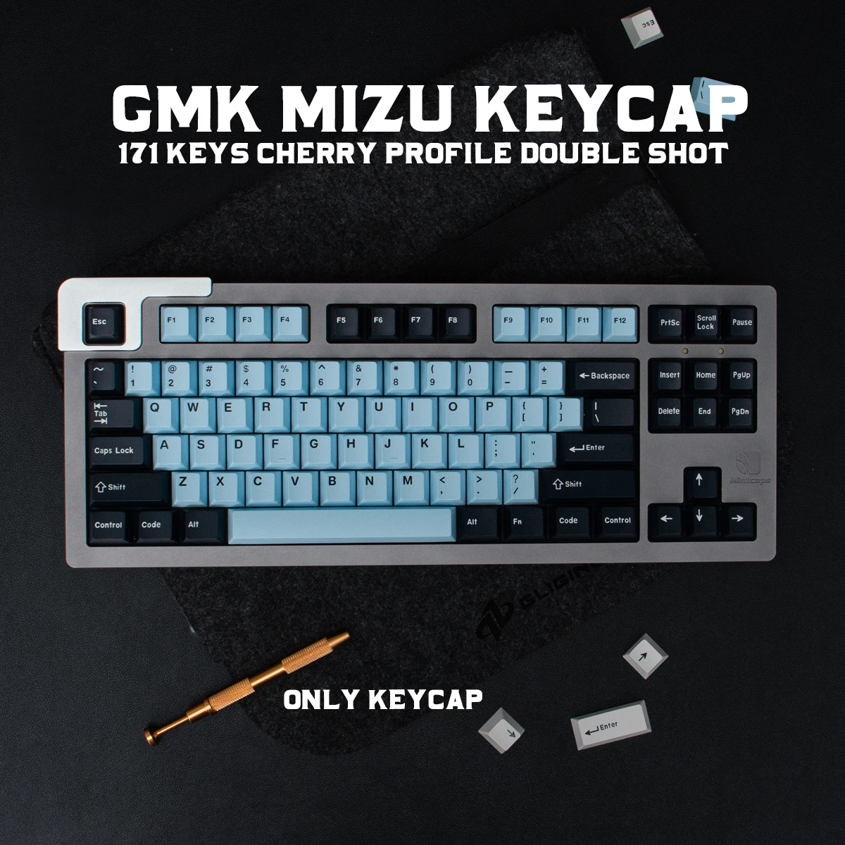 Double Shot 171 Keys Gmk Clones Mizu Keycaps Cherry Profile Mechanical ...