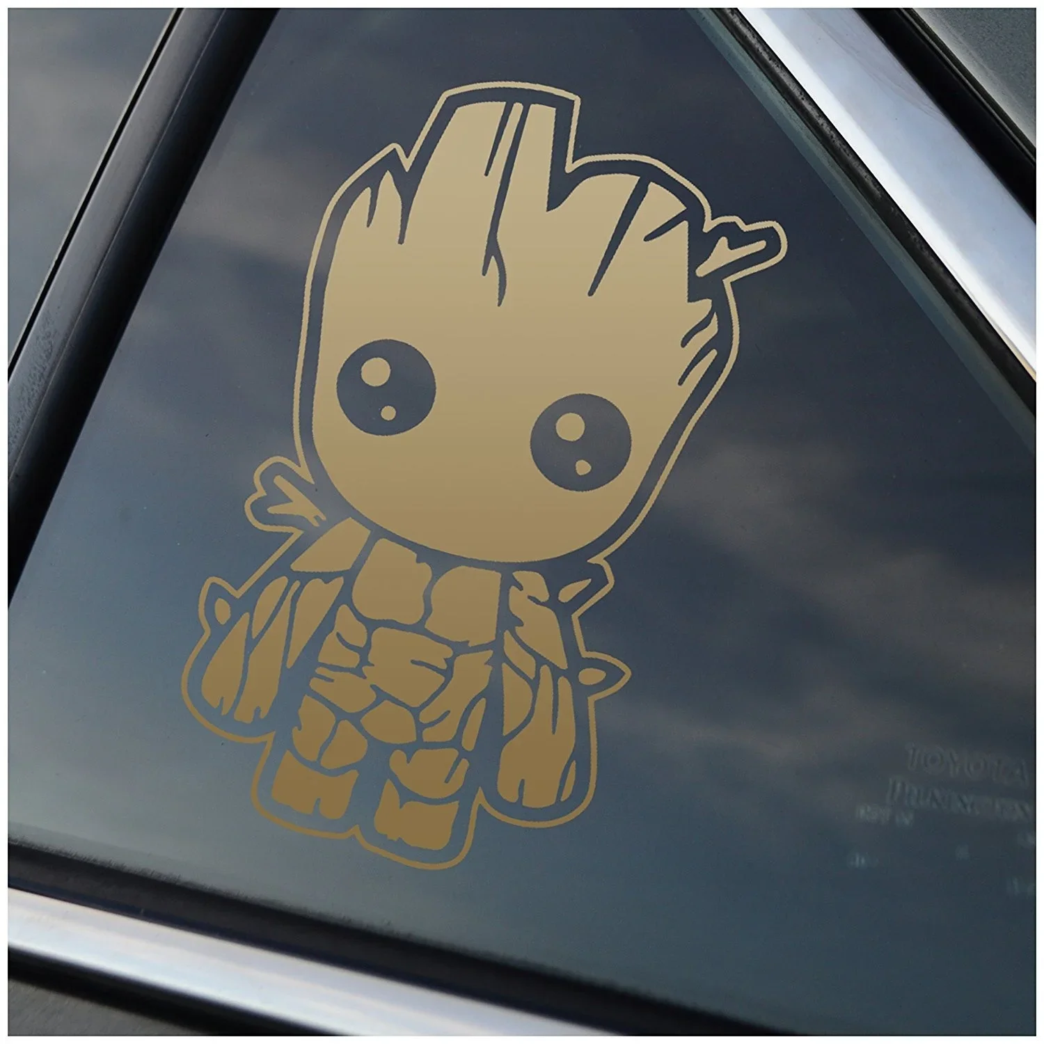 For Baby Groot - Metallic Gold Vinyl Decal - AliExpress 34