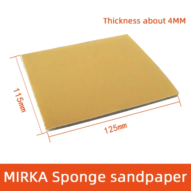 Mirka Sponge Sandpaper Golden Dry Grinding Hand Torn Sand Skin Car ...