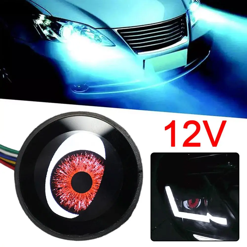 New-12v-Dynamic-Led-Car-Headlights-Devil-Eye-Led-Eye-Light-Assembly ...