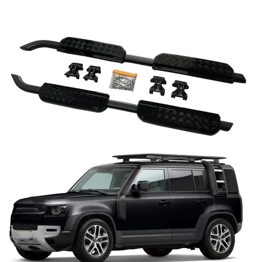 2PCS-Aluminum-Side-Steps-Running-Boards-Nerf-Bars-Fits-for-Land-Rover ...