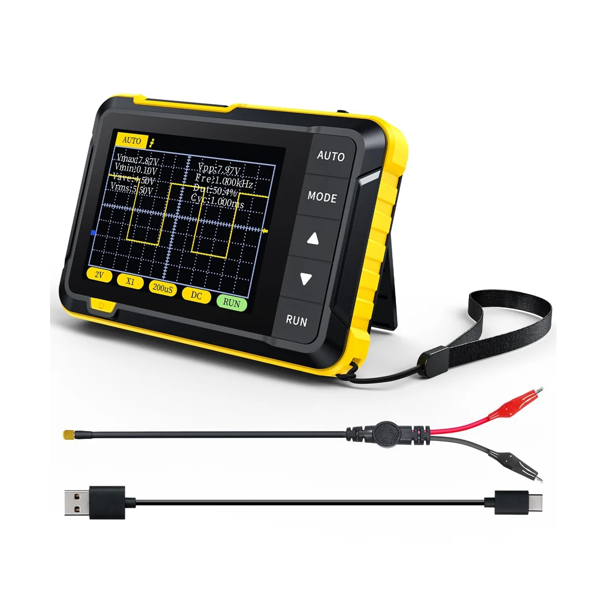 DSO152-Oscilloscope-2-8Inch-TFT-2-5MS-S-High-Sampling-Rate-200KHz ...