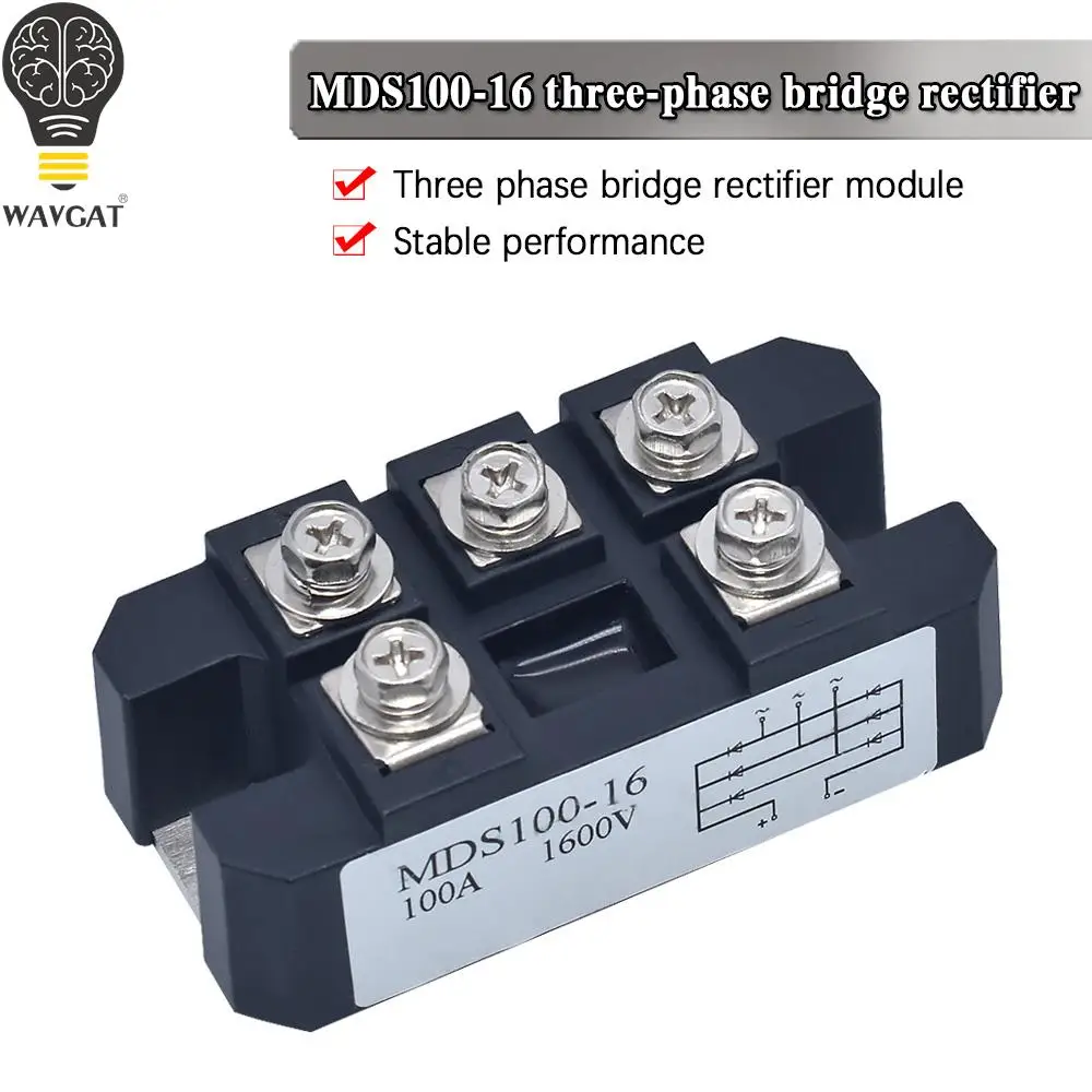 MDS100A-3-Phase-Diode-Bridge-Rectifier-100A-Amp-1600V-MDS100-16 ...