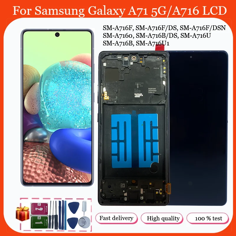 AMOLED-LCD-for-Samsung-Galaxy-A71-5G-A716-LCD-Display-Touch-Screen-Digitizer-Replacement ...