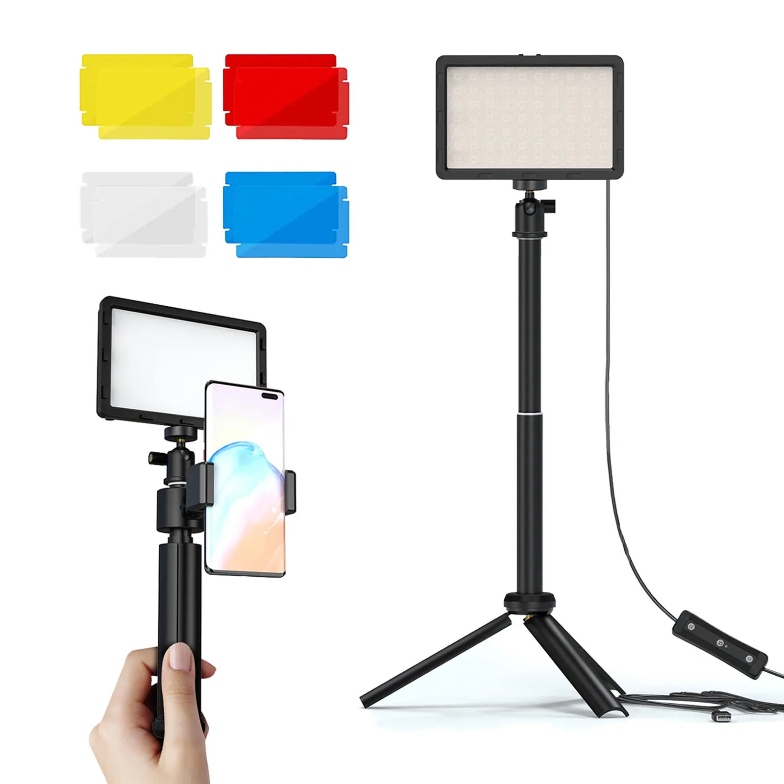 LED-Photo-Studio-Video-Light-Panel-Lighting-Photography-Lamp-Kit-With ...