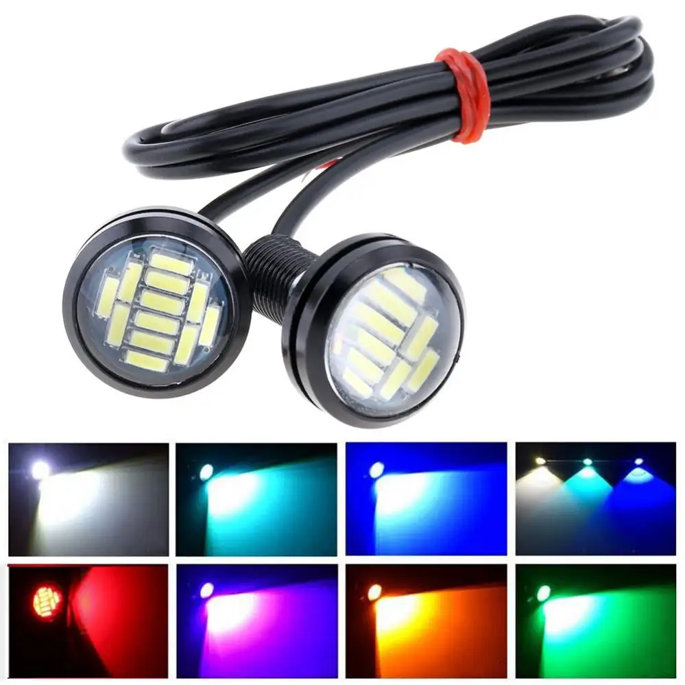 10Pcs 22mm 12V Eagle Eye High Power Turn Recersing Signal Light 4014 ...