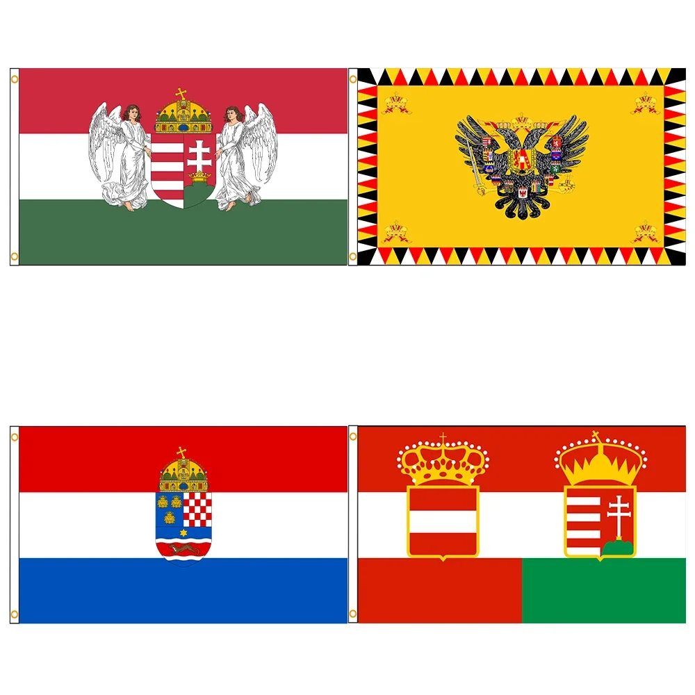 FLAGDOM-90x150cm-Austro-Hungary-Flag-Printed-Banner-For-Decor-Hungary ...