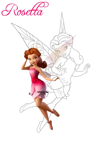 Tinkerbell Fairy Drawing
