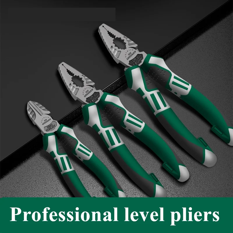 GREENER Pliers for electricians multifunctional household labor-saving hardware tools ...