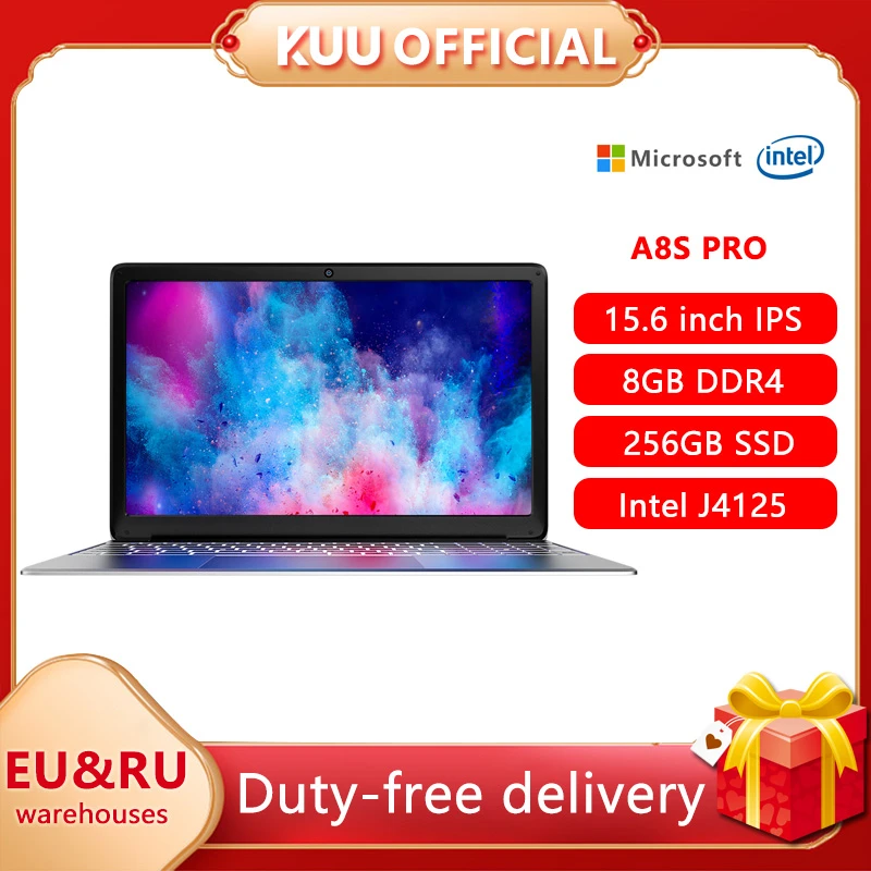 Laptop Kuu Notebook 15.6 Inch Intel Celeron J4125 8gb Ddr4 Ram 256gb ...