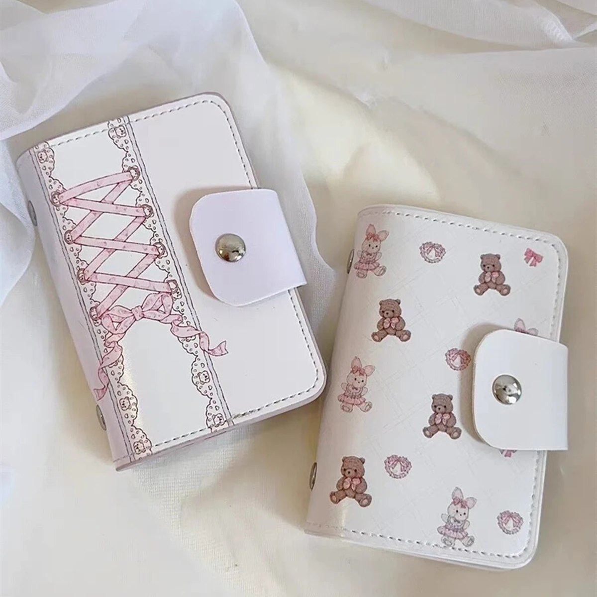 Cute Cartoon Card Holder for Women, PU Leather, School Card Case ...