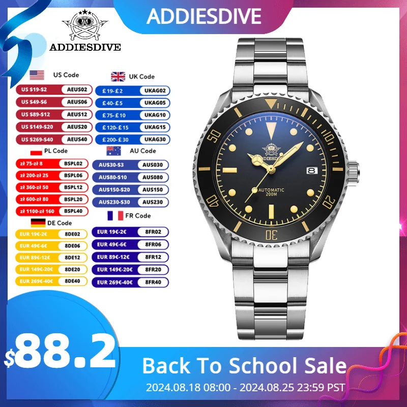 ADDIESDIVE-reloj-de-buceo-C3-para-hombre-cristal-de-zafiro ...
