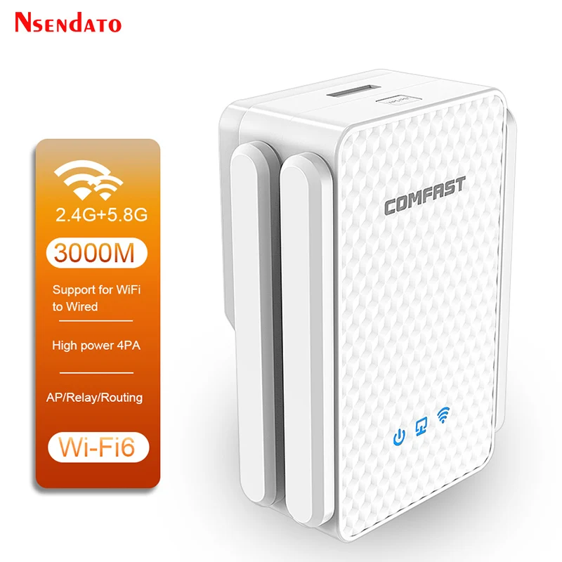 Comfast-CF-XR186-3000Mbps-WiFi-6-Wireless-Repeater-2-4G-5GHz-Dual-Band ...