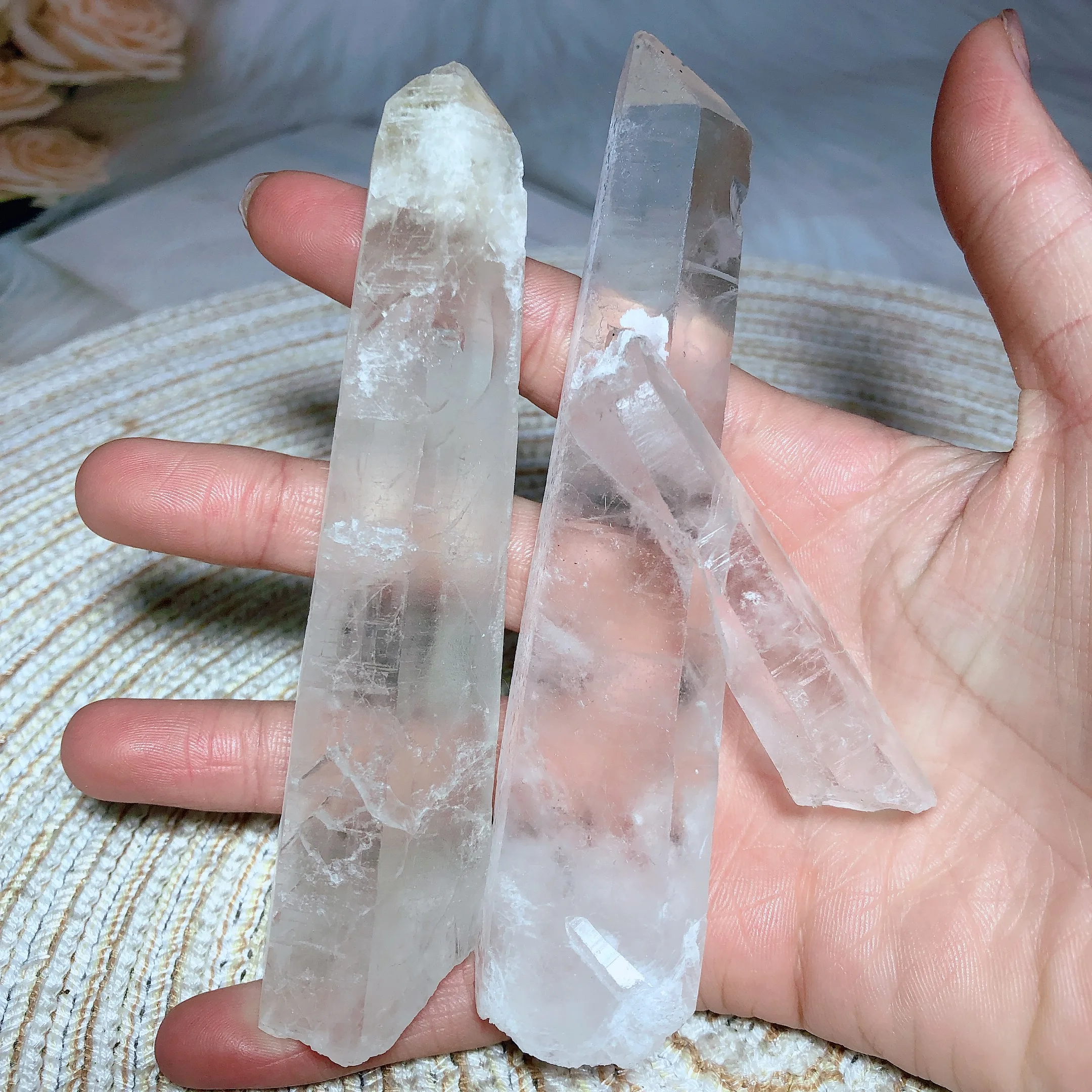 Natural-Crystals-Clear-Quartz-Stick-Raw-Stone-Healing-Specimen-High ...