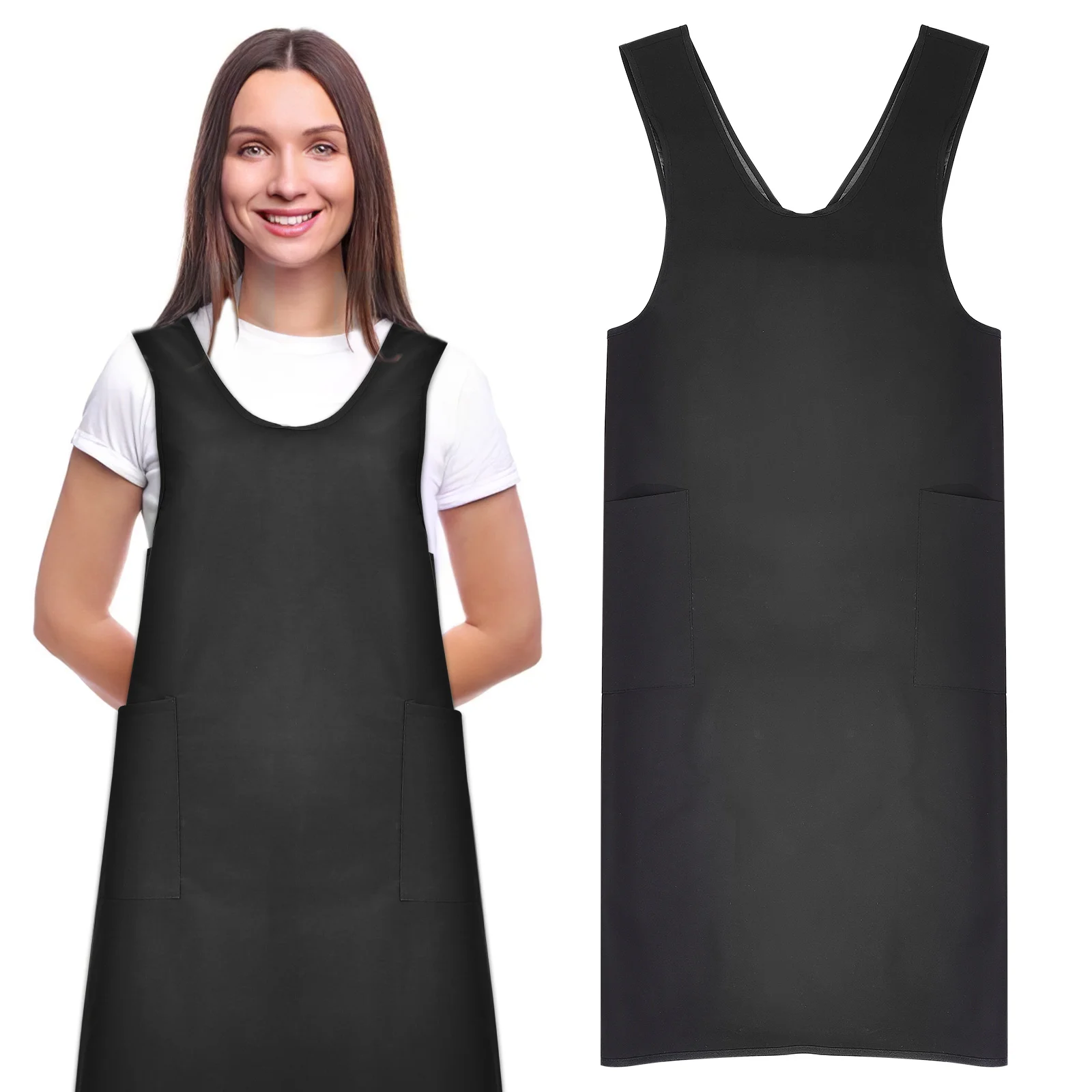 1pc-Barbers-Aprons-Professional-Salon-Waterproof-Apron-with-Pockets ...
