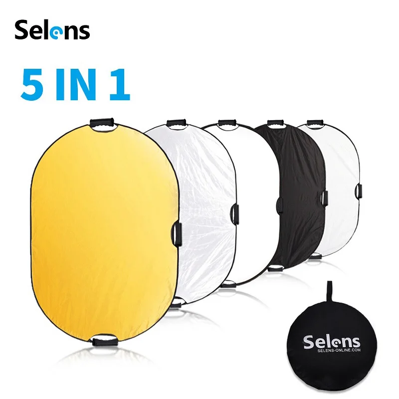 5 in 1 Reflector Multi Disc Photography Studio Photo Oval Collapsible ...
