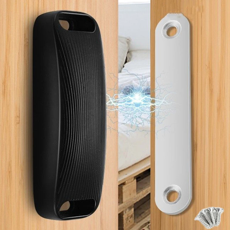 Drill-free Cabinet Door Magnetic Strips Kitchen Drawer Latch Cabinet ...