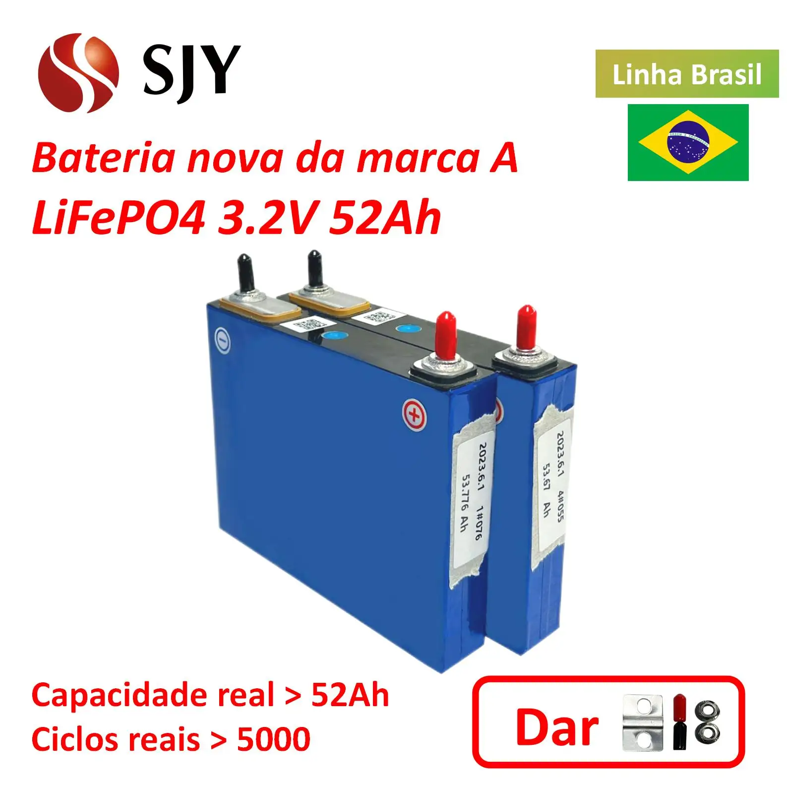 Powerful-3-2V-50Ah-52Ah-Lifepo4-Cells-Rechargeable-Lithium-Iron ...