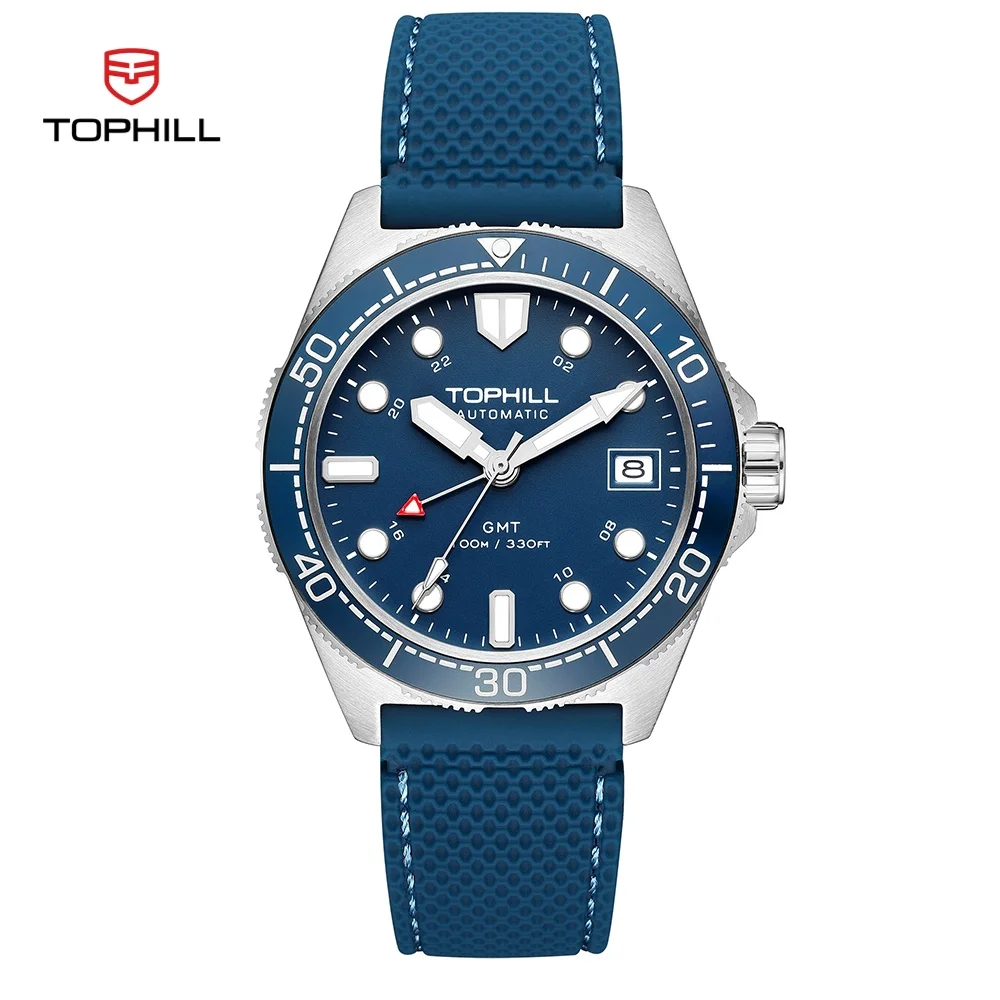 Tophill Automatic Nh34 Field Dive Watch Gmt Watch Ceramic Bezel Bgw9 ...
