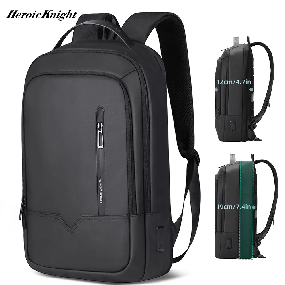 Heroic-Knight-Slim-Man-Laptop-Backpack-Waterproof-School-Bag-With-USB ...
