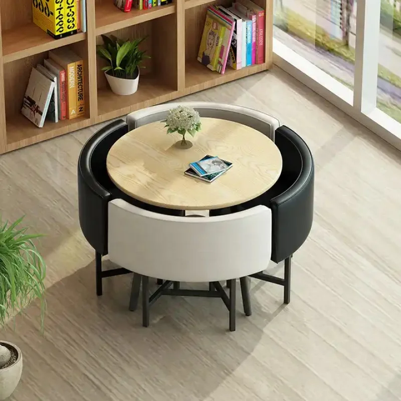 custom，Fast food restaurant furniture luxury round dining table and ...
