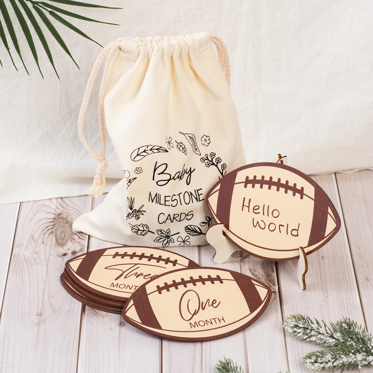 Wooden-Baby-Monthly-Milestone-Cards-Rugby-Spherical-Printing-Milestone ...